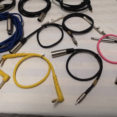 PRO AUDIO VARIOUS CABLES BUNDLE OF 20 CABLES #2723 GOOD USED | Reverb