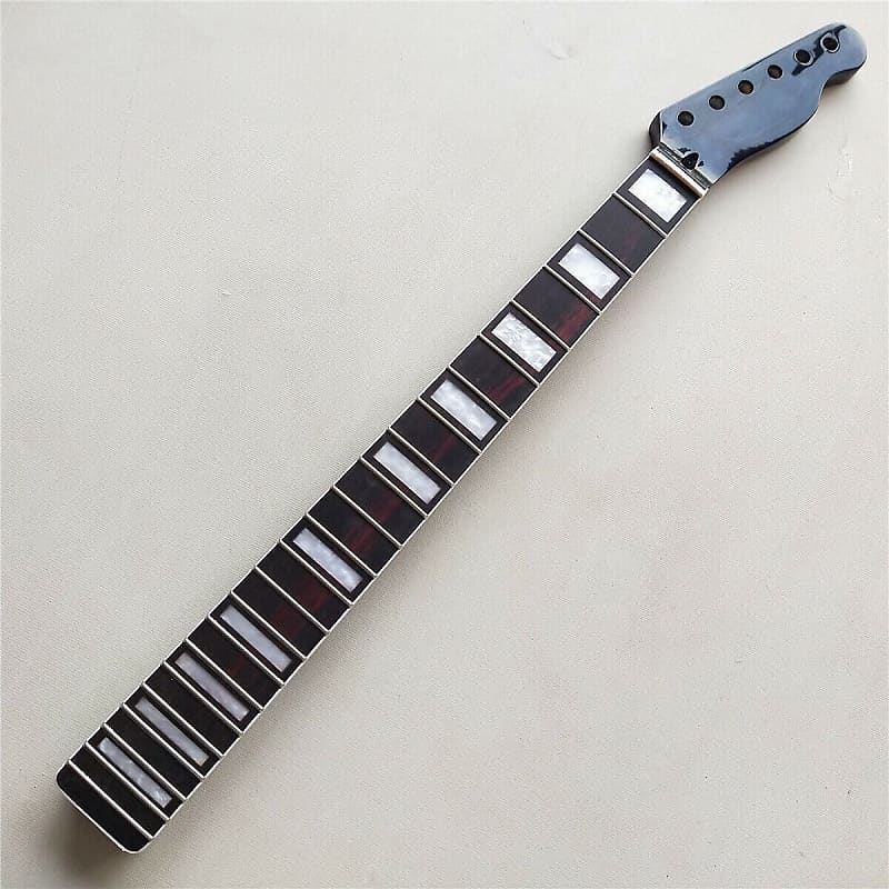 Black Tele Style Guitar Maple Wood Neck, 22 Frets Rosewood | Reverb UK