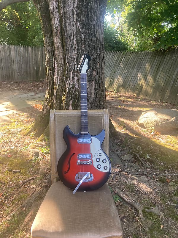 Silvertone RICKENBACKER 6 STRING 1950'S - RED BLACK | Reverb