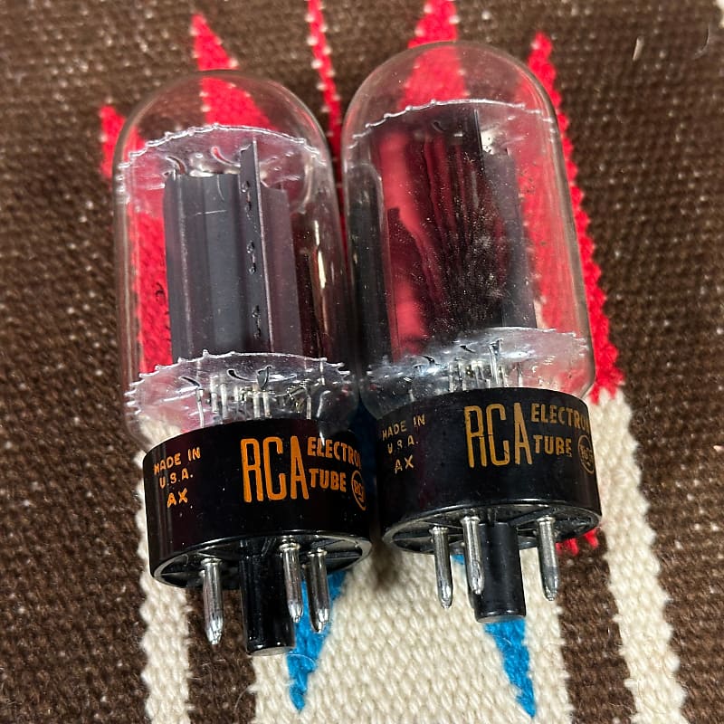 Vintage RCA 6L6GC Amplifier Power Tubes Duet Set of 2 Made in | Reverb