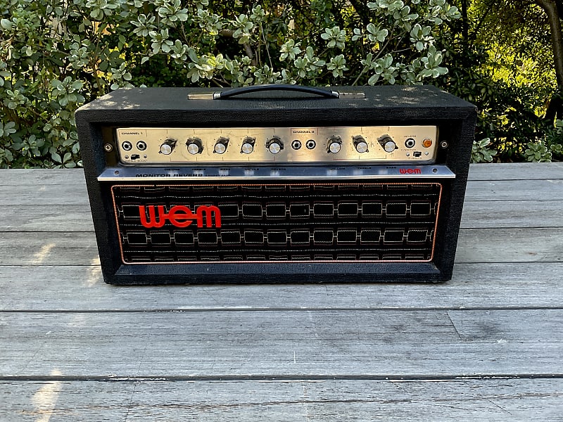VINTAGE 1973 WEM MONITOR REVERB, ALL TUBE, 50 WATT “MIXING” | Reverb