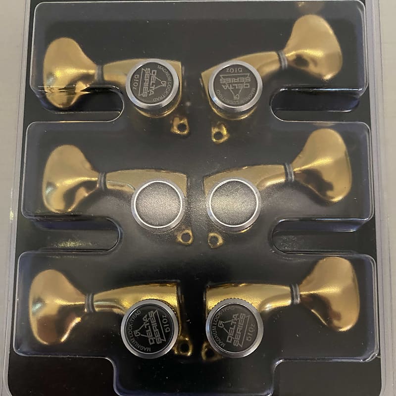 TK-7247 GOTOH 510-MGT DELTA 3X3 Locking Tuners - Gold | Reverb