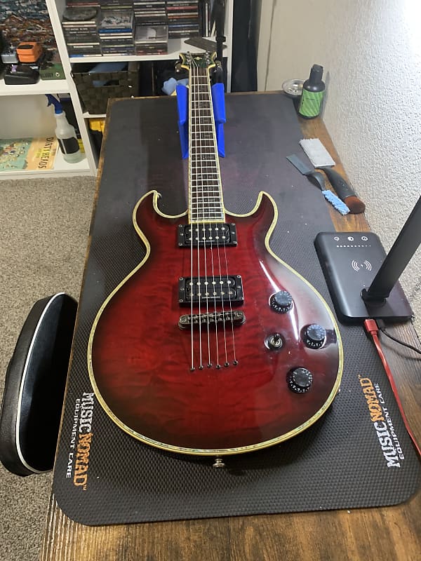 Schecter S-1 Elite Red Quilt double cut! | Reverb