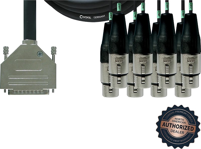 Cordial ESSENTIALS 8-Channel 110 Ohm Digital / DMX / Analog | Reverb