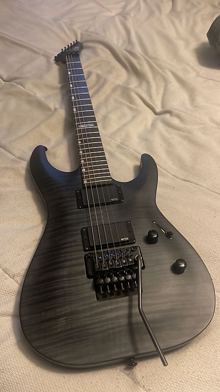 ESP LTD MH-350 see thru black satin | Reverb
