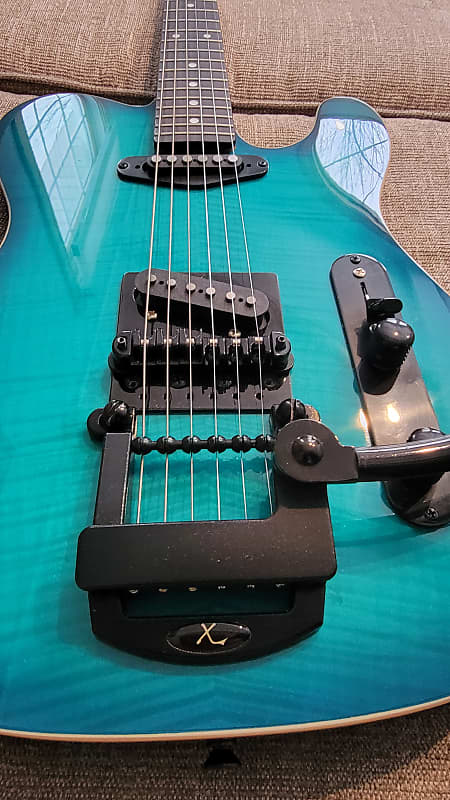 XGP Telecaster 2022 - Blue Burst Flamed - Trem - Partscaster | Reverb