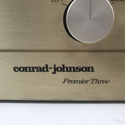 Conrad Johnson Premier Three Tube Preamp with Phono Stage | Reverb