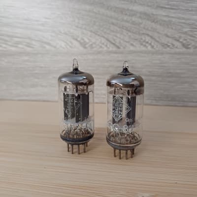 NOS TELEFUNKEN ecc83 12ax7 LONG SMOOTH plate matched pair. | Reverb
