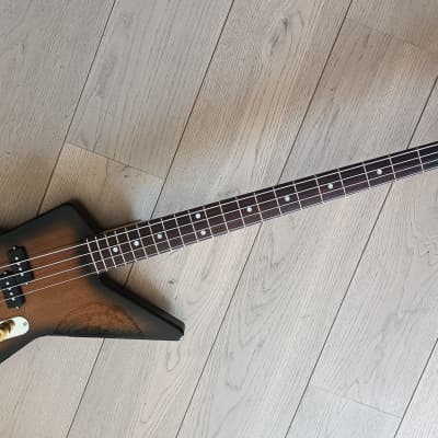 G&L USA neck/OX BIRD body, Dusty Hill Explorer Bass, 1993 | Reverb