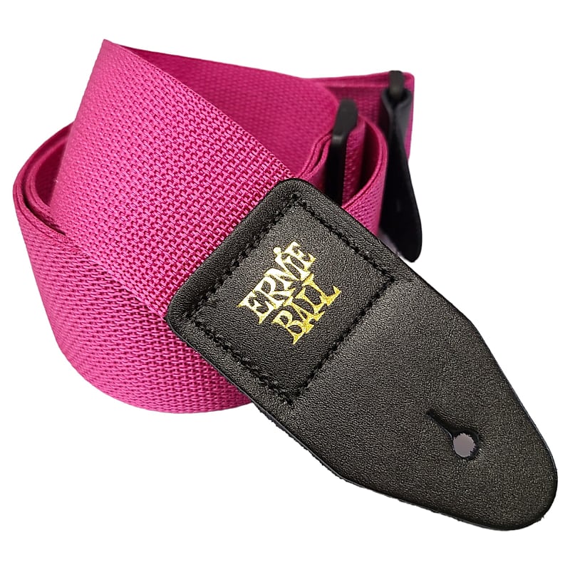 Ernie Ball Polypro Guitar Strap, Raspberry (P05355) | Reverb