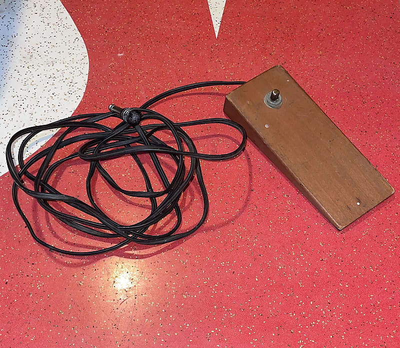Vintage 50's 60's Amp Wood Foot Pedal Footswitch Wooden Wedge | Reverb
