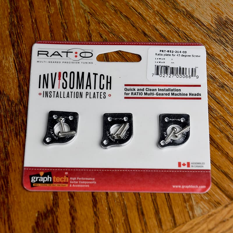 Graph Tech Ratio InvisoMatch Premium Mounting Plates For 45 | Reverb