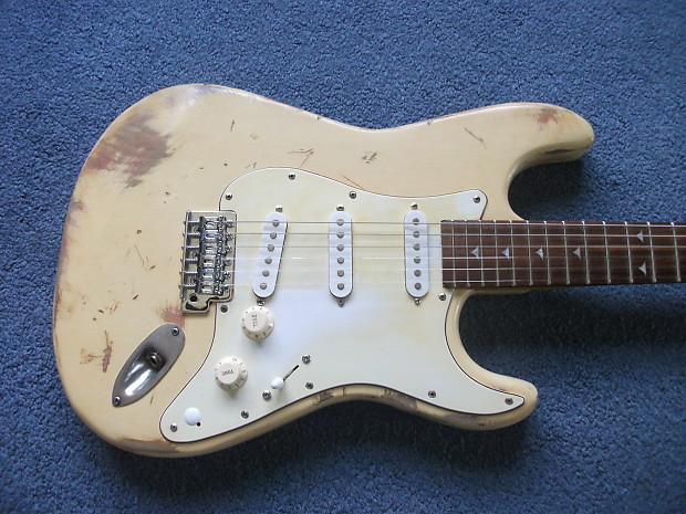 Relic Strat Clone/Alder/12"radius/6150/locking tuners/set-up | Reverb