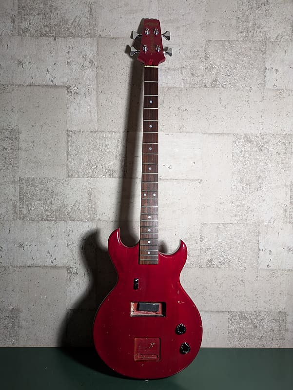 Aria Pro II CSB-450 Husk 80's Cardinal Series Red MIJ Japan | Reverb