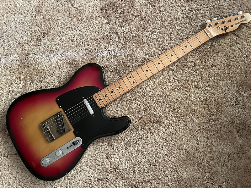 Greco TE Spacey Sounds Telecaster 1976 - Three-Tone Sunburst | Reverb