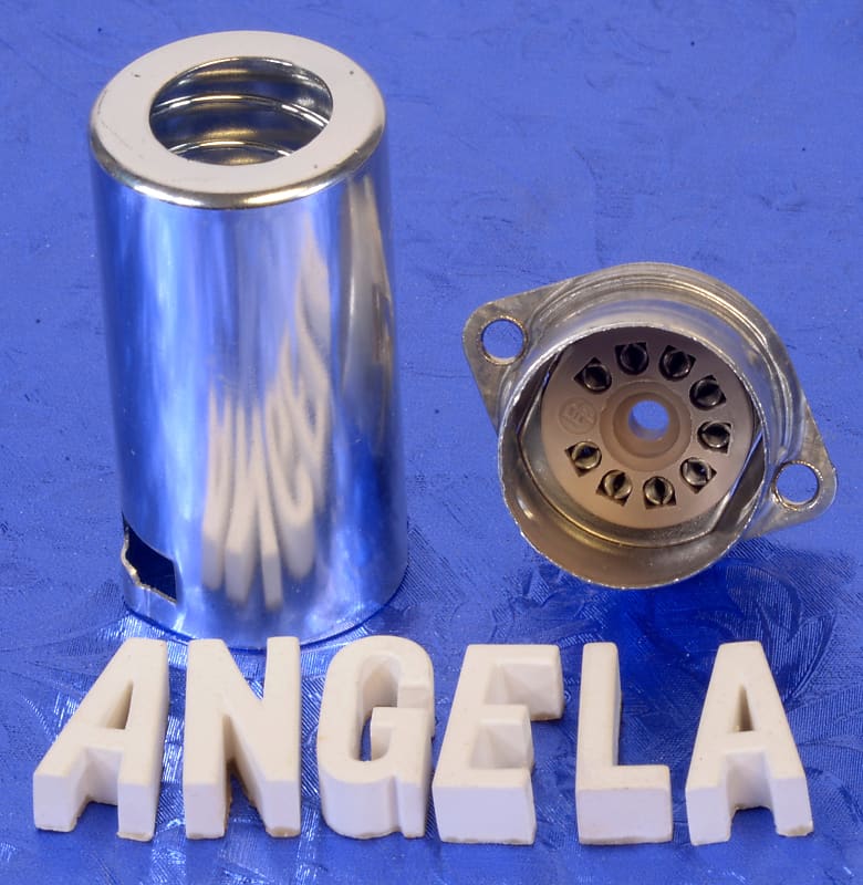 9 Pin Belton J-Slot Tube Socket With Generic Aluminum Shield | Reverb