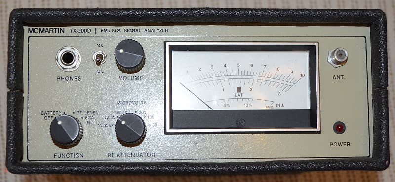 McMartin TX200D FM SCA Signal Analyzer | Reverb