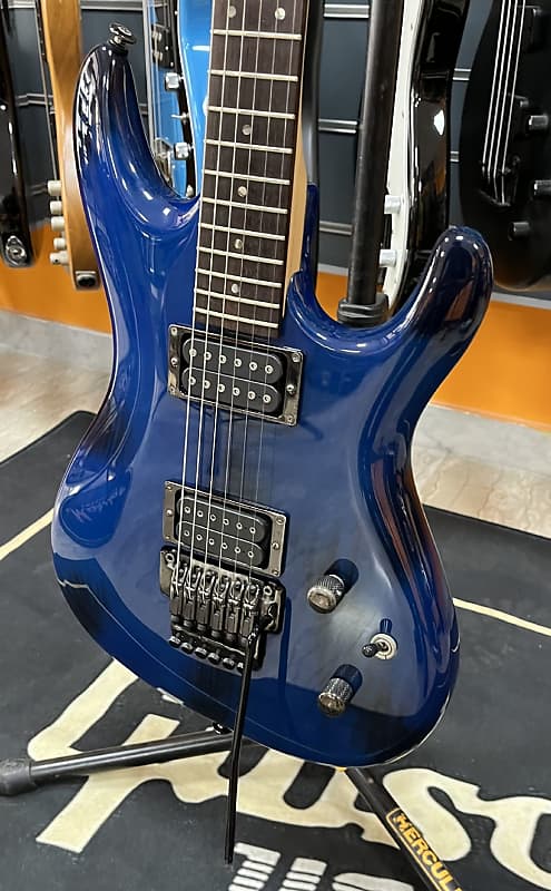 Ibanez JS1000 BTB Electric guitar - Burnt Transparent Blue | Reverb UK