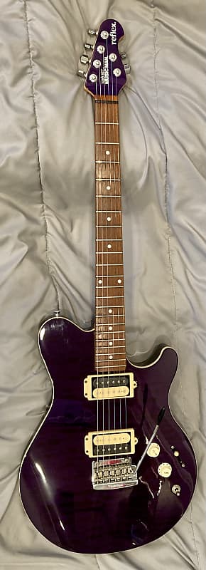 Ernie Ball Music Man Reflex - Transparent Purple , "Custom | Reverb