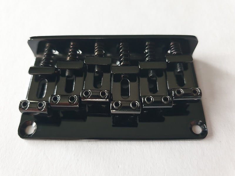 Stratocaster & telecaster guitar steel hardtail bridge black | Reverb