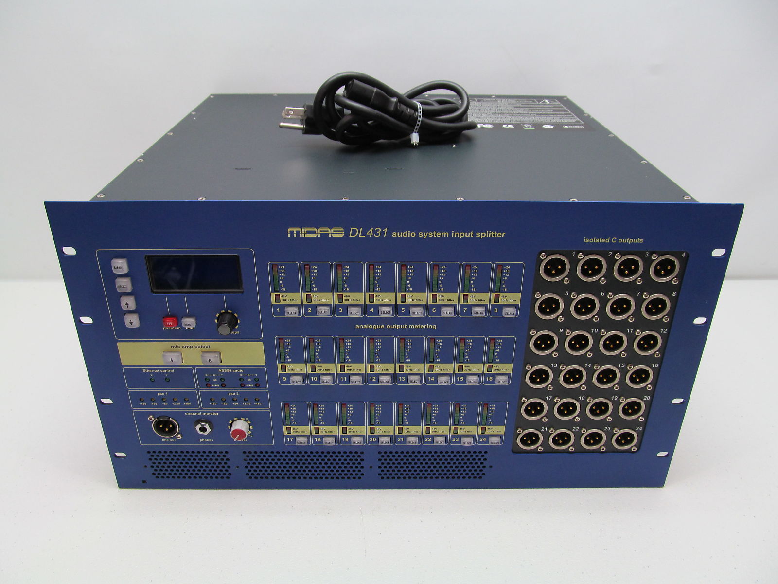 Midas DL431 24-I 72-O Active Mic Splitter | Reverb