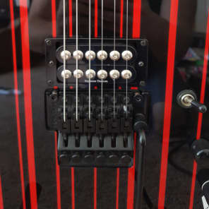 Schecter Synyster Gates Custom - Black and Red Stripes | Reverb