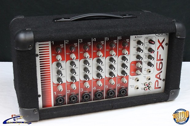 Crate PA6FX 220W Powered Mixer, Gently Used, Works Great!!! | Reverb