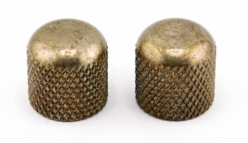 AGP ™ - Aged Telecaster ® relic nickel dome knobs with set | Reverb