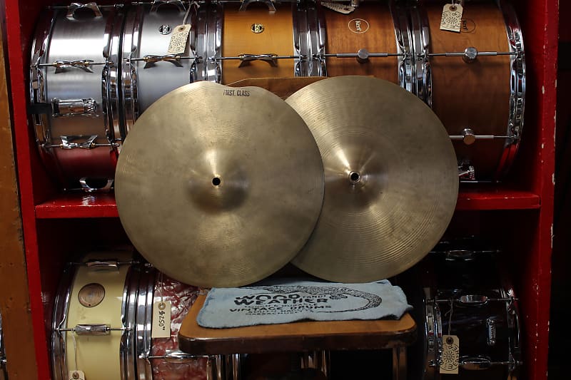 1970s A. Zildjian Zenjian 14" Hi-Hats 696/1195g - REPAIRED | Reverb