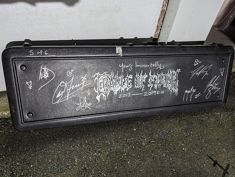 Cradle of Filth official signed Schecter Bass case 2020s? - | Reverb