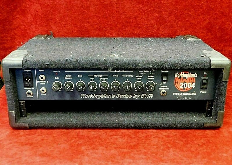 SWR Workingman's 2004 200W Bass Amp Head! 2-Space Rack Head! | Reverb