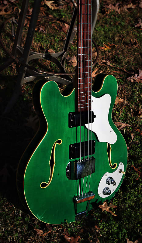 Mosrite Celebrity Mark X 1969 Green Transparent. Extremely | Reverb