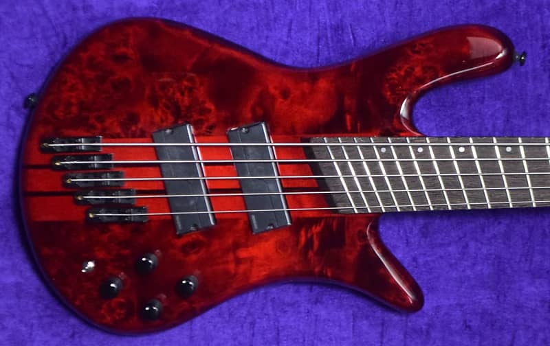 Spector NS Dimension 5, Inferno Red Gloss / Wenge | Reverb