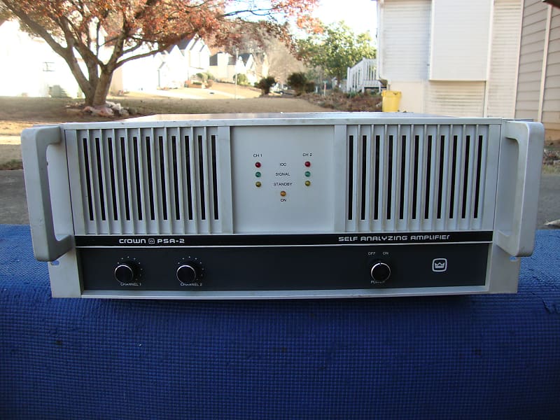 Crown PSA-2 Self Analyzing Stereo Power Amplifier ~ Tested !! | Reverb