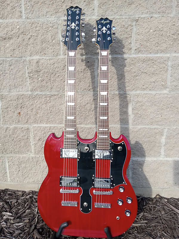 Agile Double neck "sg" w/case | Reverb