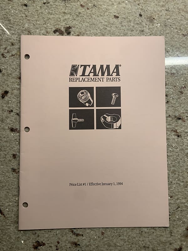 Vintage 1994 Tama Replacement Parts Price List! | Reverb