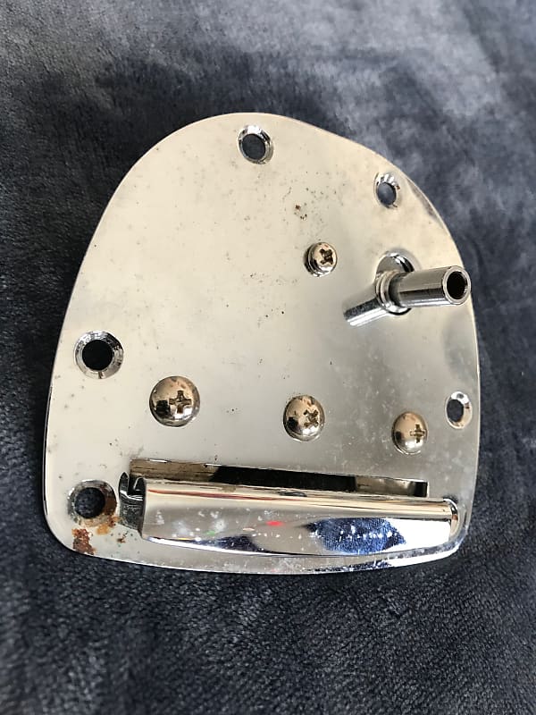Fender Jazzmaster Bridge Plate with all Screws 2010s Chrome | Reverb