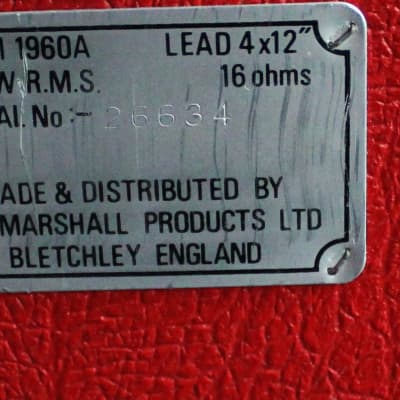 Marshall Red Marshall Series Guitar Tube Amp Amplifier Half | Reverb