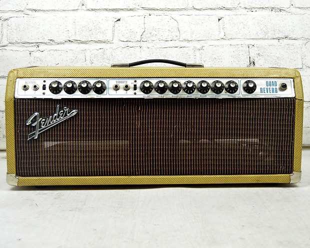 Vintage 1970s Fender Quad Reverb Head | Reverb