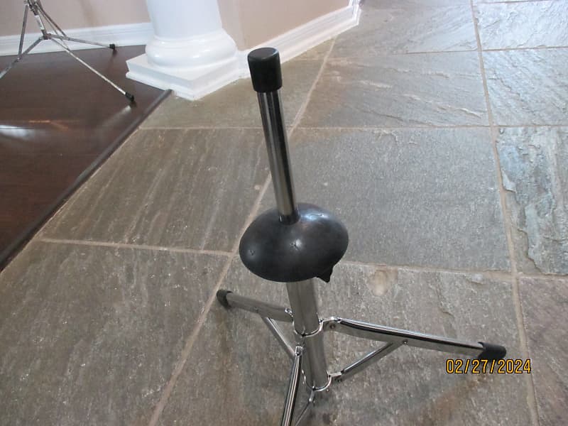 Metal trumpet stand. Adjustable. | Reverb