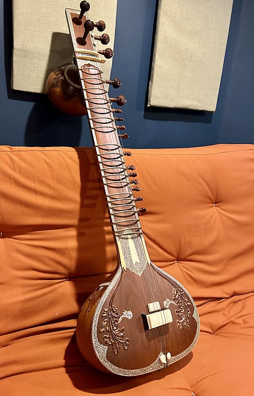 Left-Handed Sitar, Double Tomba, Radha Krishna Sharma & Co | Reverb