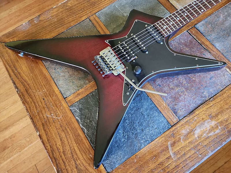 Black Rock X star HSS neck-thru Explorer USA 1980s Spectre | Reverb