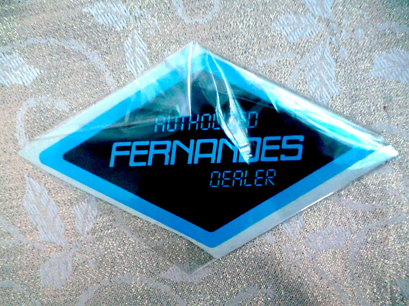 Fernandes Dealer Sticker From The 80's! Rare! | Reverb