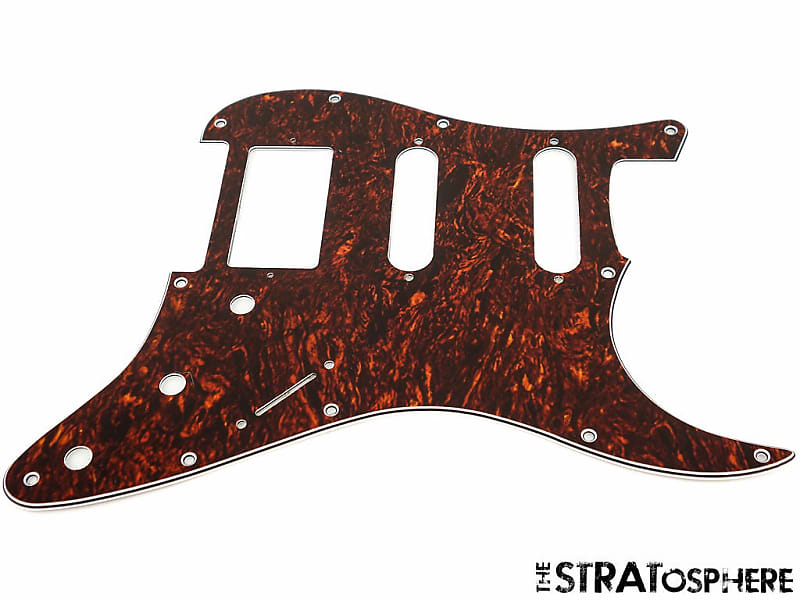 * NEW Red Tortoise HSS Stratocaster PICKGUARD for Fender | Reverb