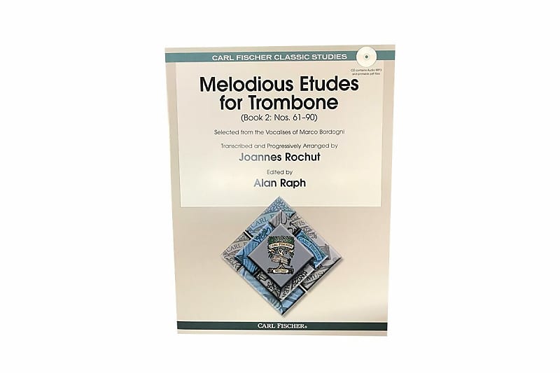Melodious Etudes for Trombone Book 2 - Joannes Rochut & Alan | Reverb