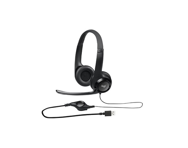 Logitech H390 Black, Silver | Reverb