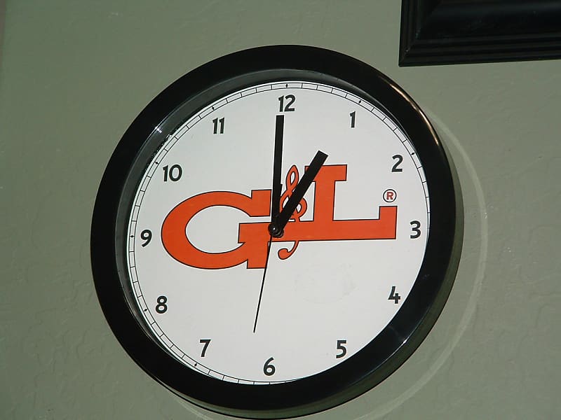 G&L wall clock Black | Reverb