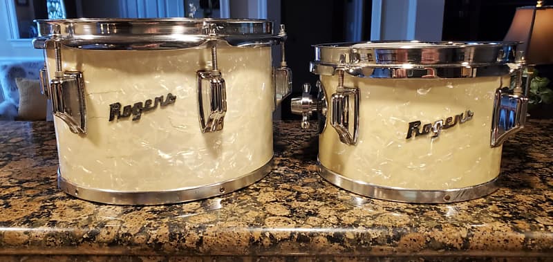 Rogers 8”x5.5” & 10”x6.5” Concert Tom Tom Set 1960’s - WMP | Reverb