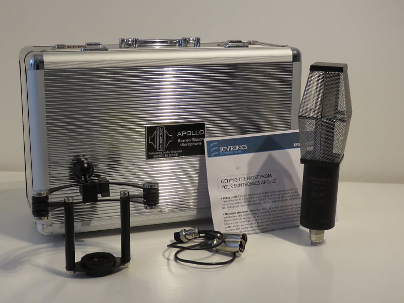 Sontronics Apollo Stereo Ribbon Microphone with Case, Mount | Reverb