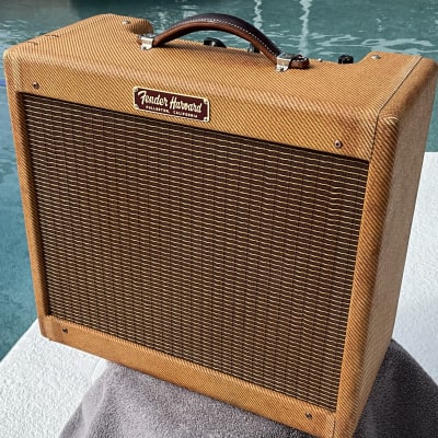 Fender 1958 Harvard 5F10 chassis restored in new tweed cab | Reverb
